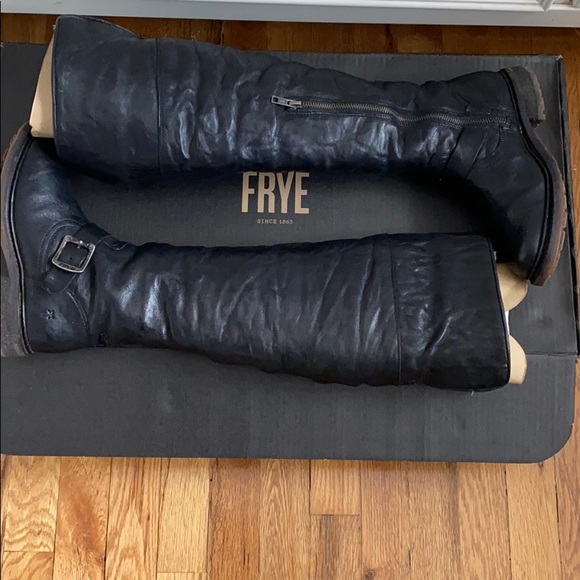 Frye | Shoes | Frye Valerie Shearling Otk Tall Leather Boot | Poshmark